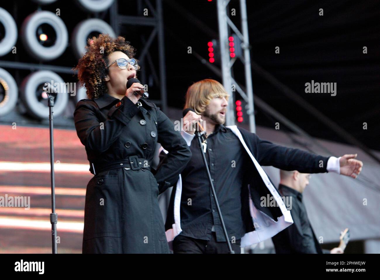 Sneaky Sound Systemperforming at the Live Earth Australia Concert held ...
