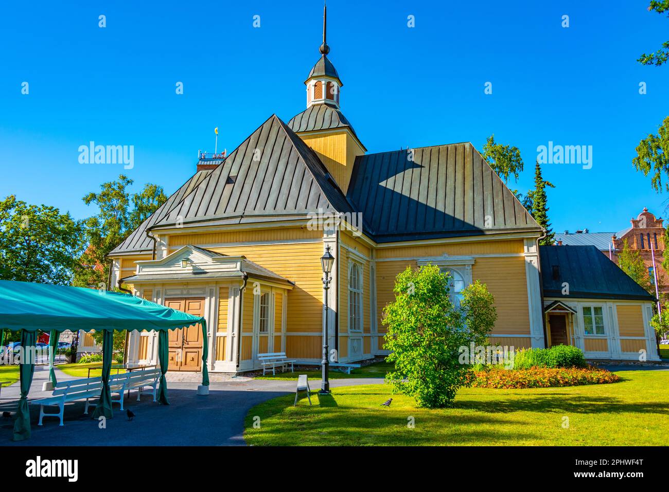 View of a church in Finnish town Jakobstad Stock Photo - Alamy