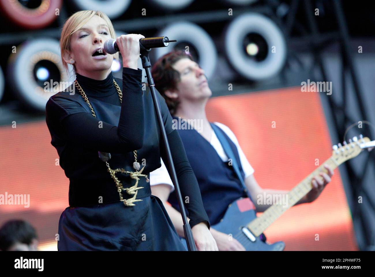 Toni Collette and the Finishperforming at the Live Earth Australia ...