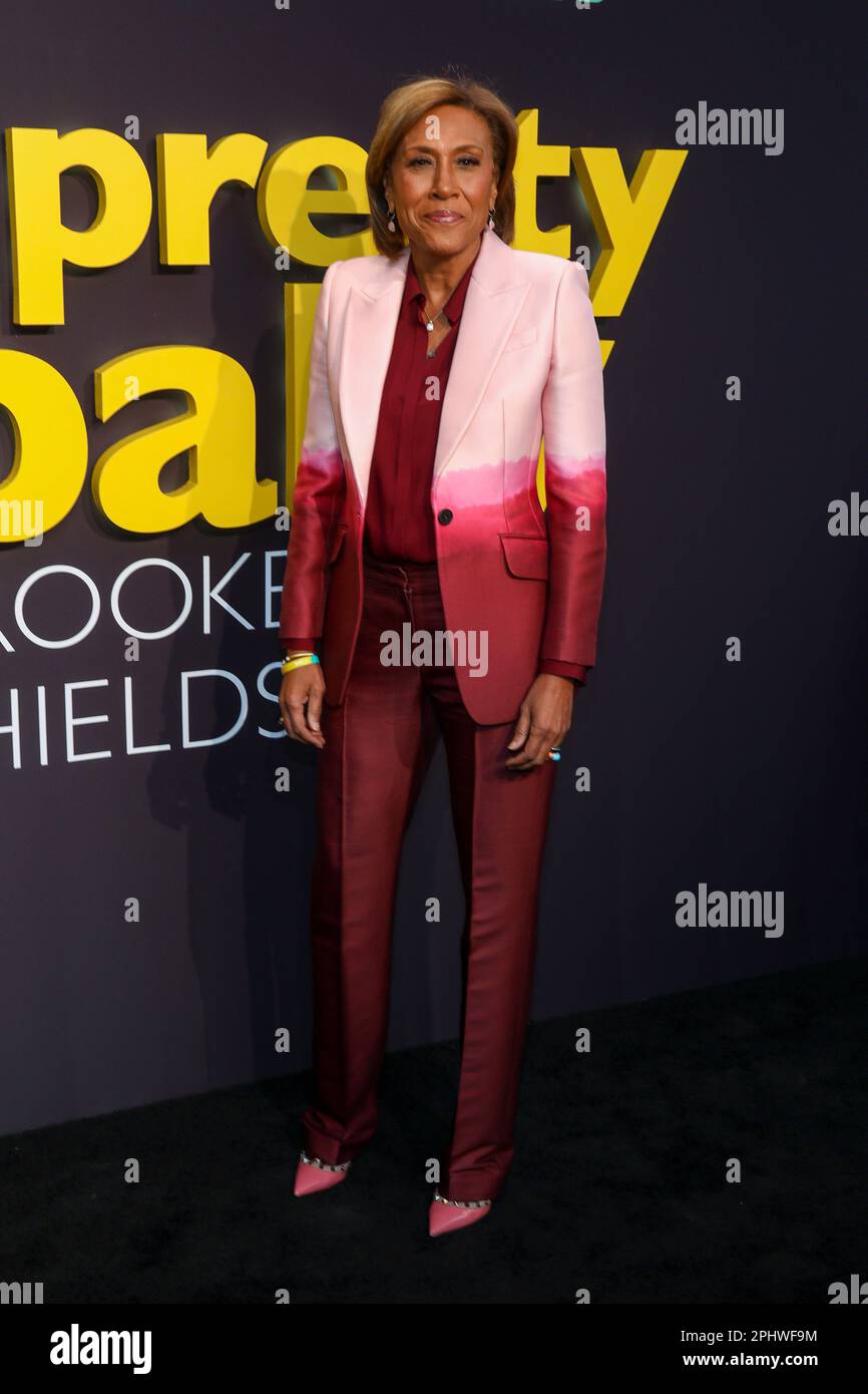 Broadcast journalist Robin Roberts attends the premiere of "Pretty Baby ...