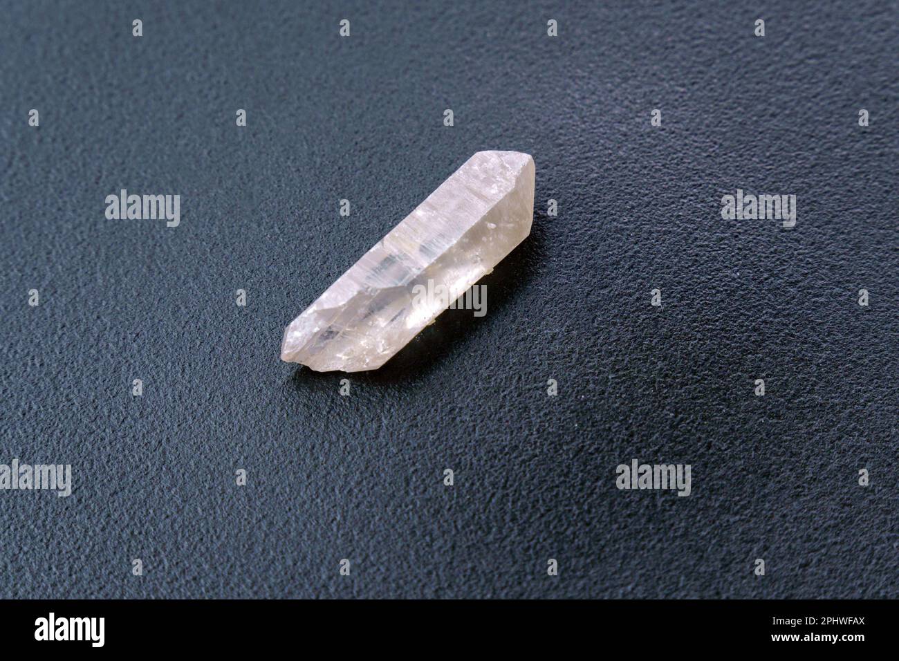Natural mineral from geological collection raw clear quartz rock ...