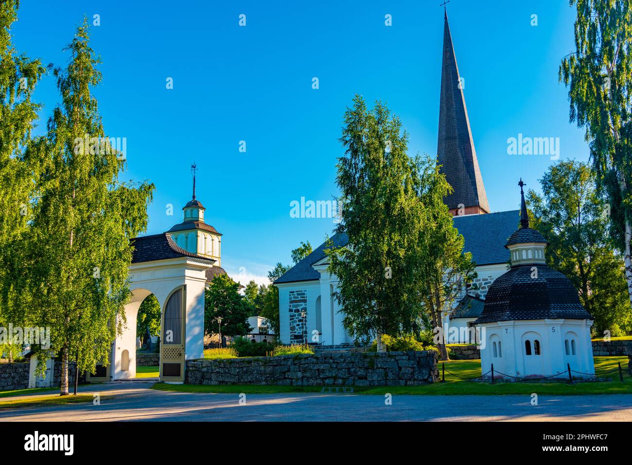 Pedersöre Church in Jakobstad in Finland Stock Photo - Alamy