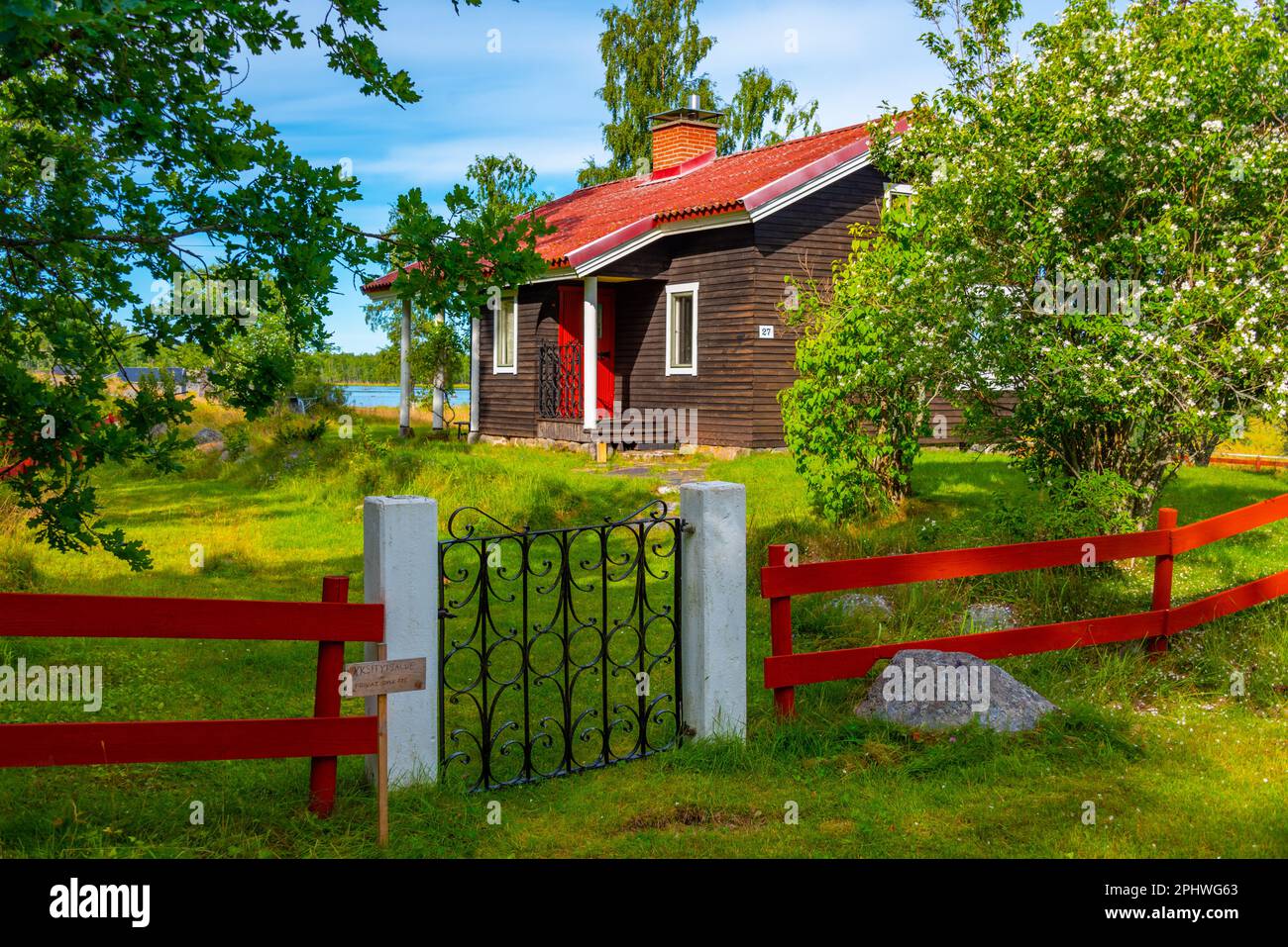 Old fishing harbour near Svedjehamn in Finland Stock Photo - Alamy