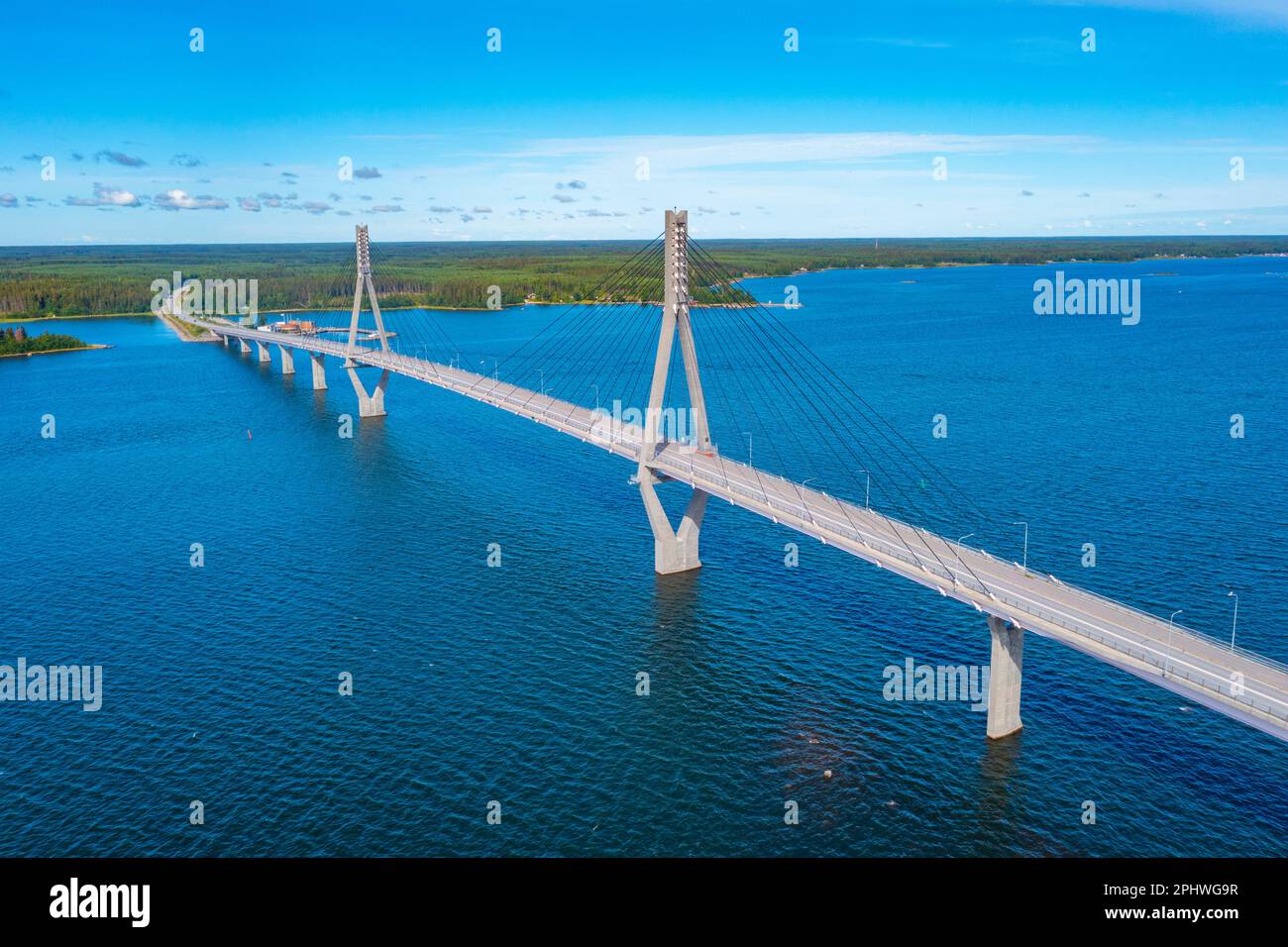 View of Replot bridge in Finland Stock Photo - Alamy