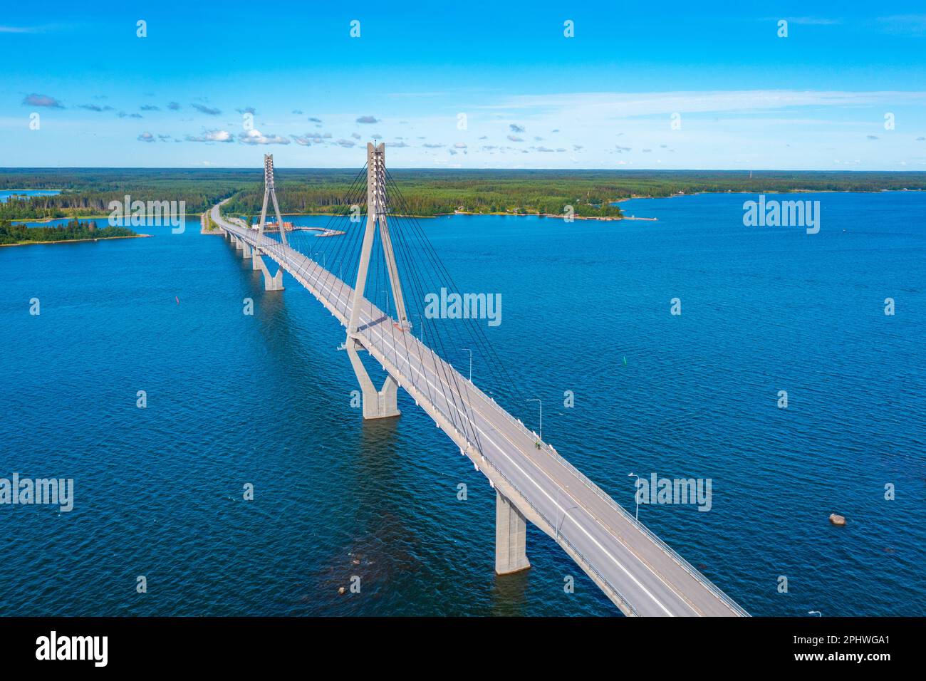 View of Replot bridge in Finland Stock Photo - Alamy