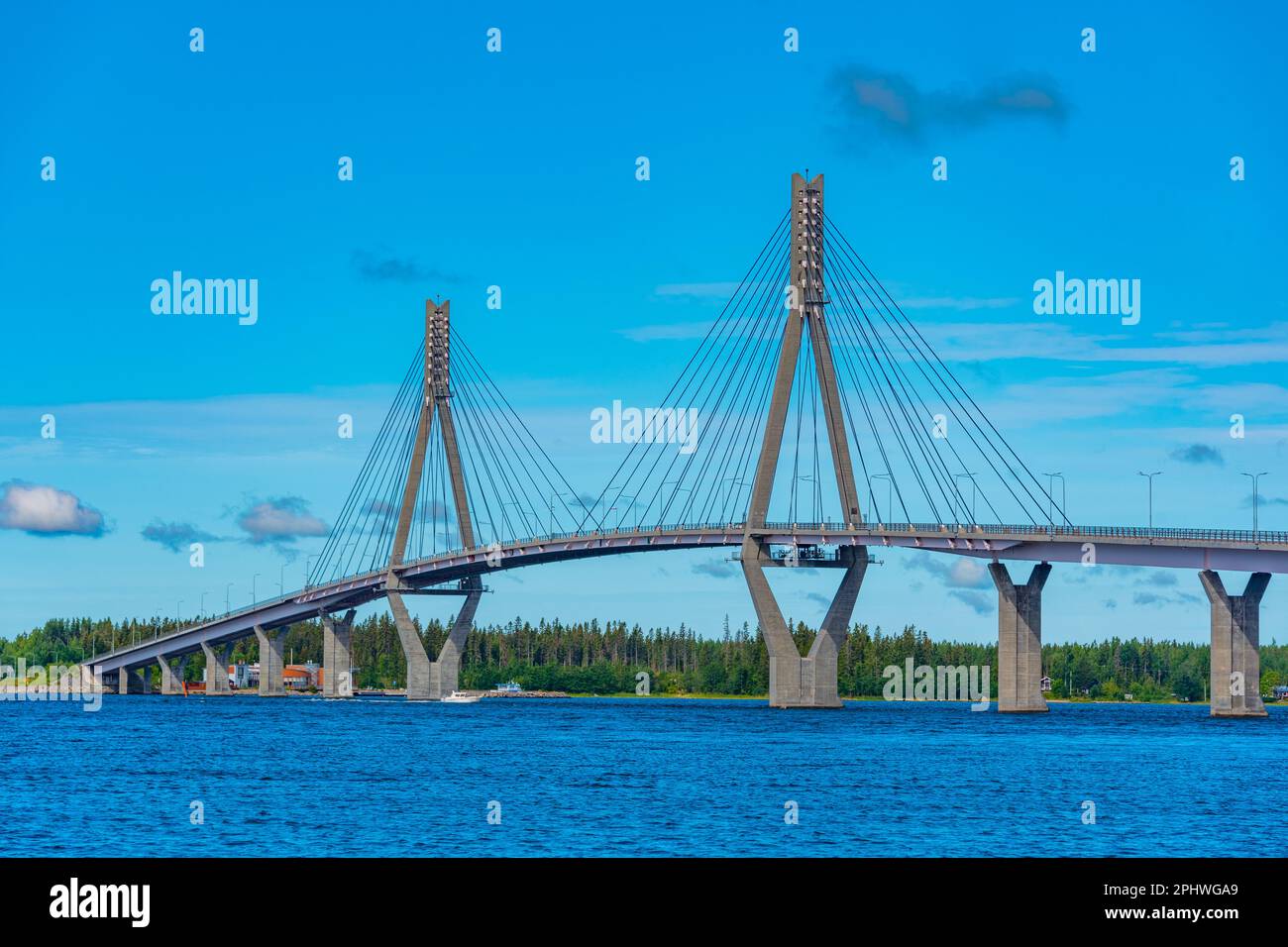 View of Replot bridge in Finland Stock Photo - Alamy