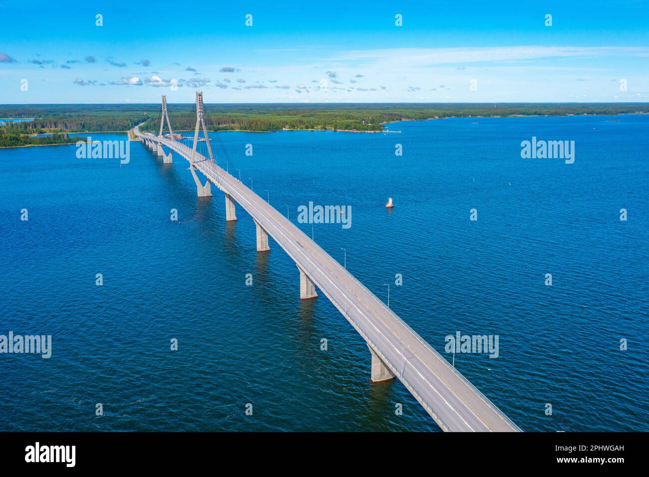 View of Replot bridge in Finland Stock Photo - Alamy