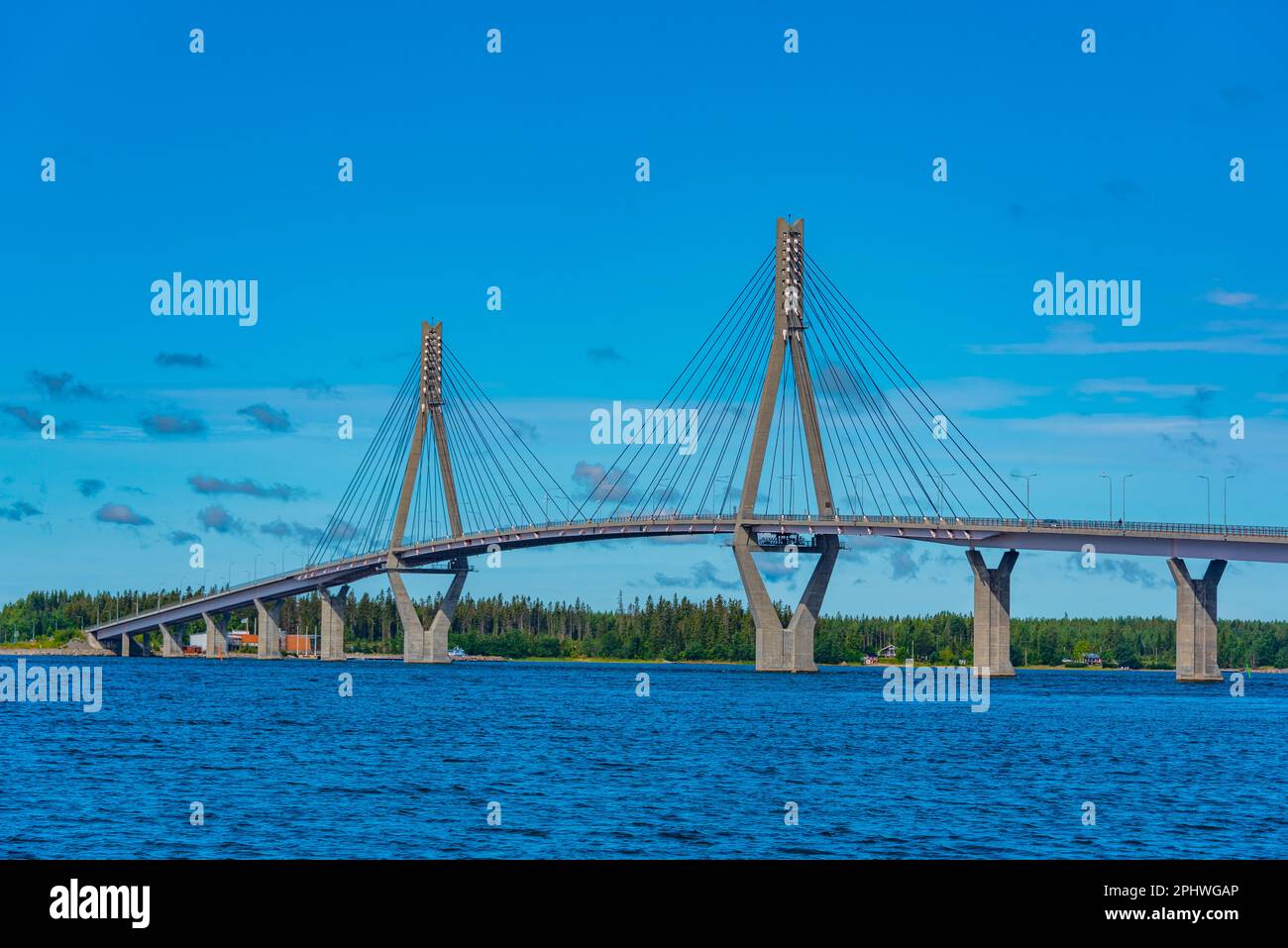 View of Replot bridge in Finland Stock Photo - Alamy