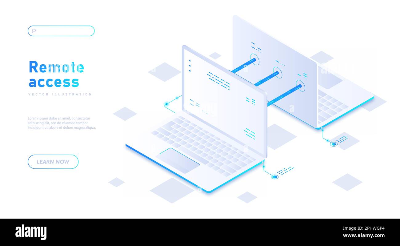 Remote storage access Stock Vector Images - Alamy