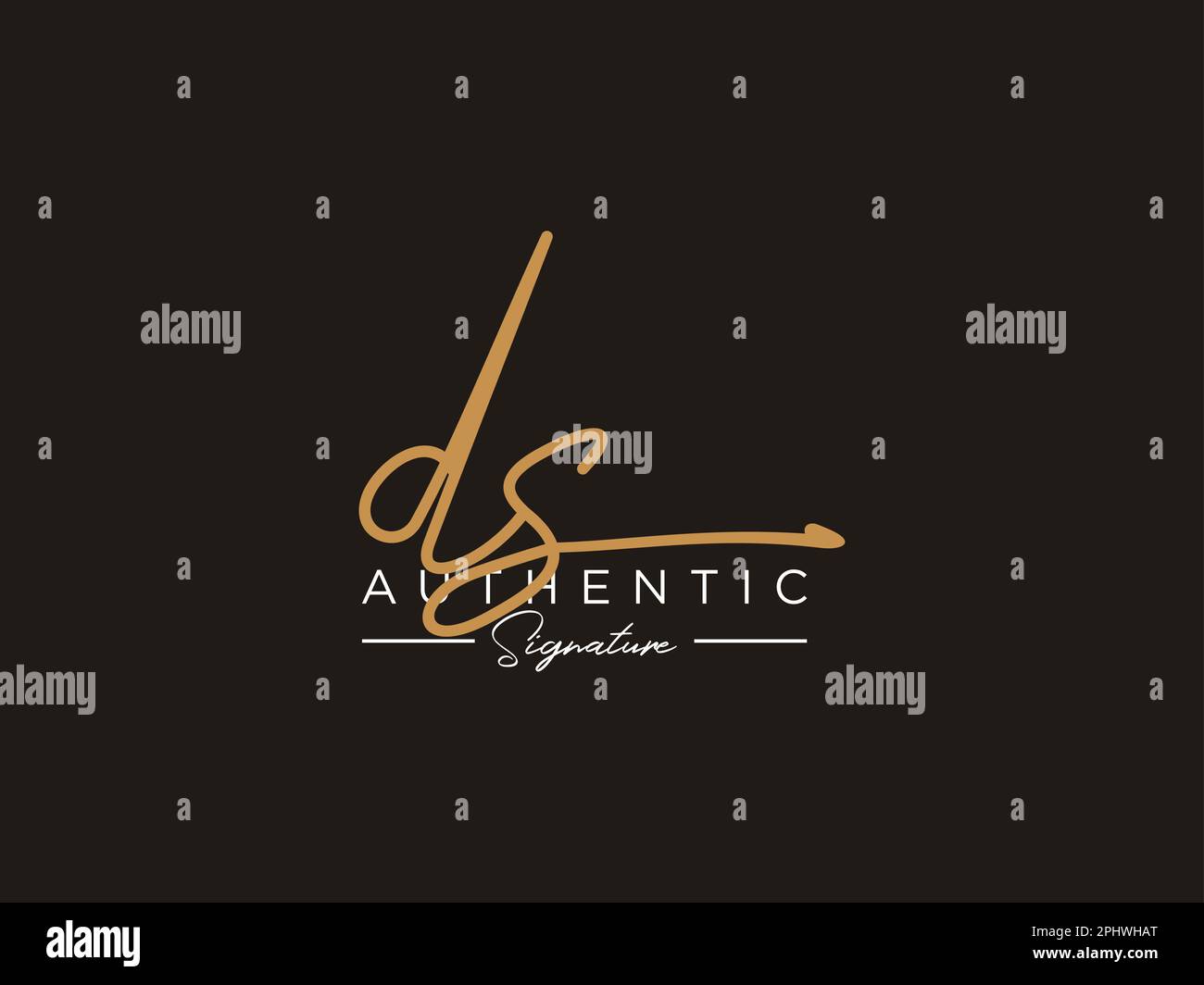 Letter DS Signature Logo Template Vector Stock Vector Image & Art - Alamy