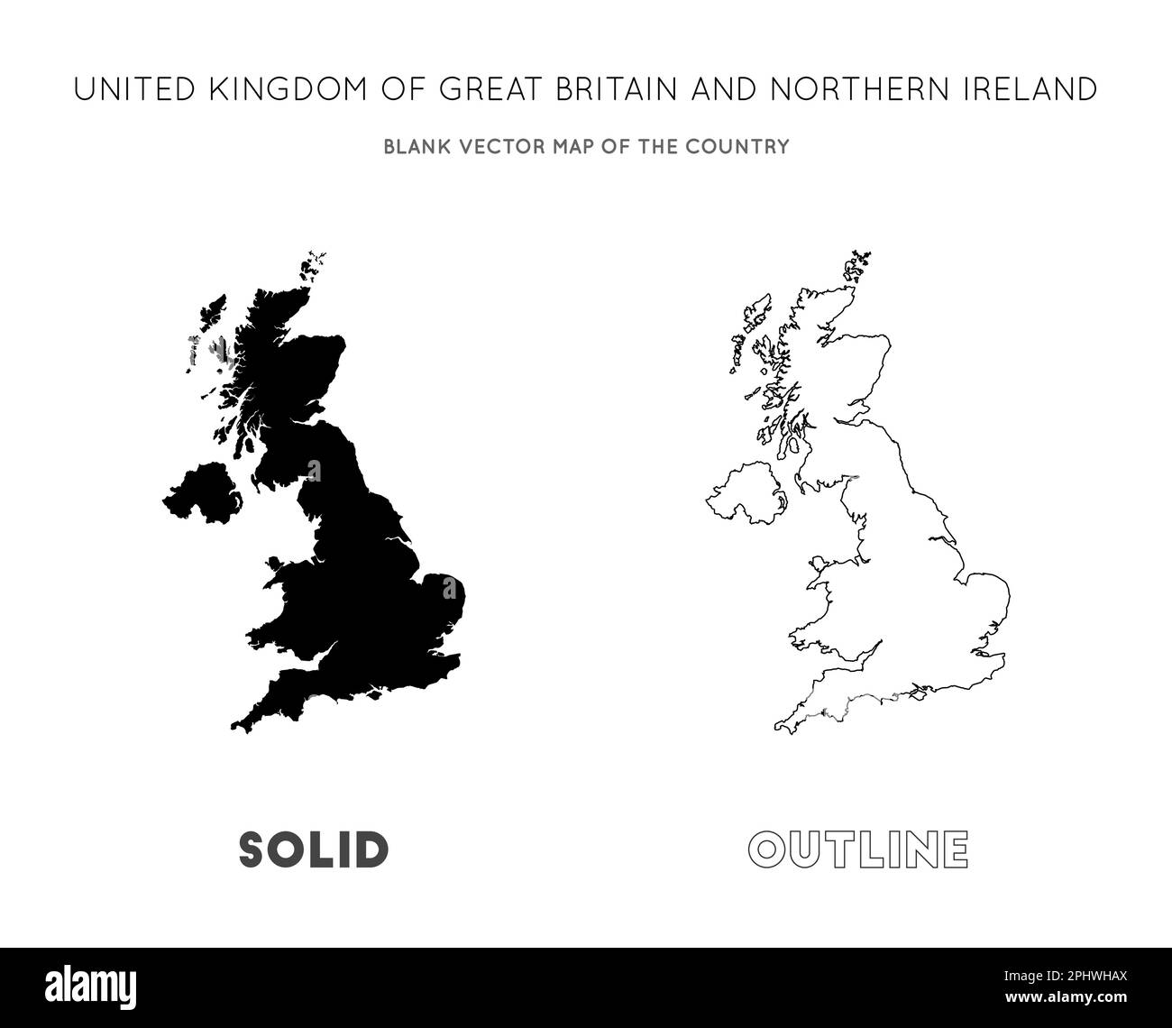 United kingdom map Black and White Stock Photos & Images - Alamy