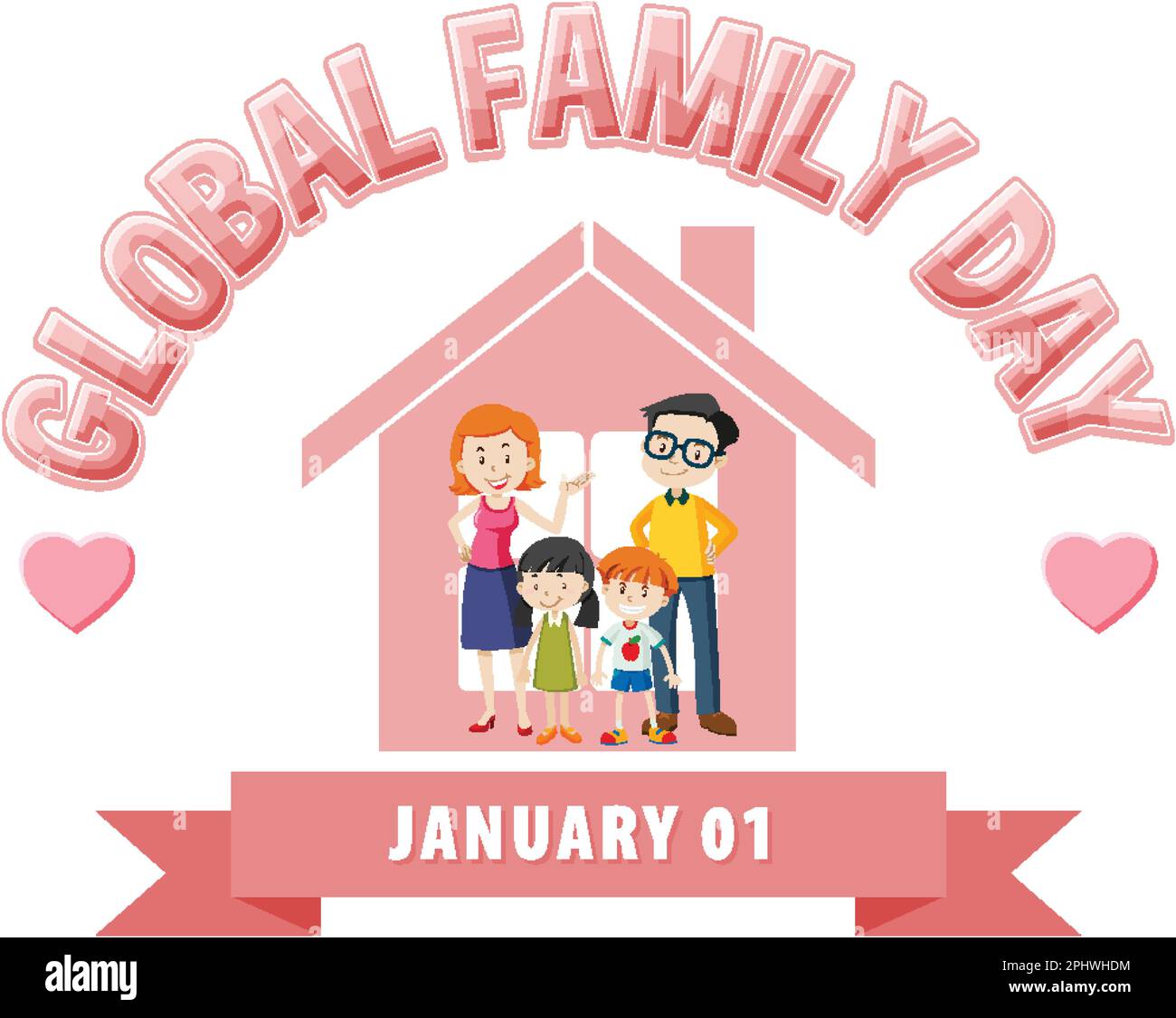 Global Family Day Baner Design illustration Stock Vector Image & Art ...