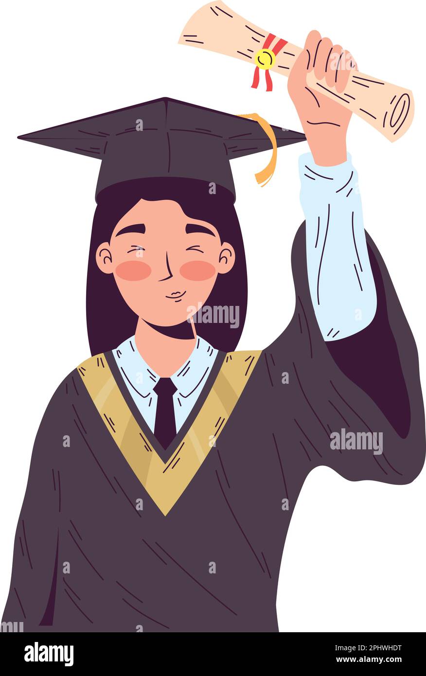 Hand over certificate Stock Vector Images - Alamy