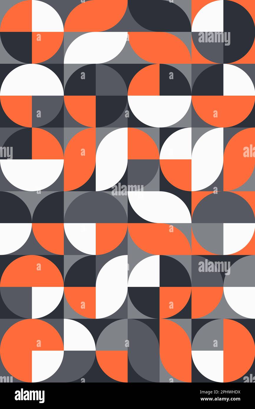 Modern geometric pattern or Scandinavian grid, vector simple abstract ...