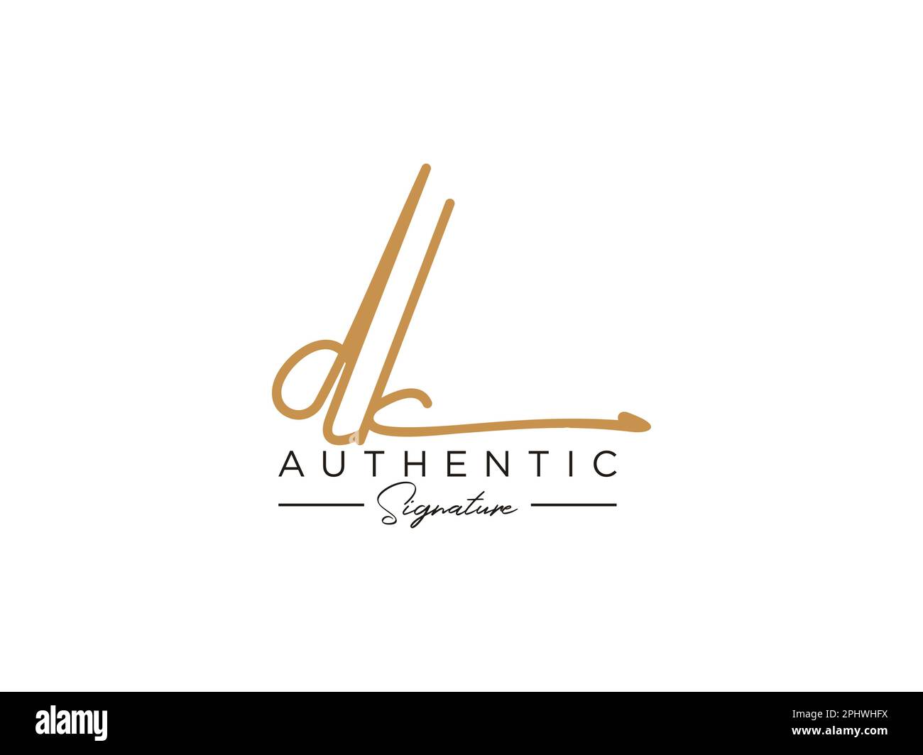 Letter DK Signature Logo Template Vector Stock Vector Image & Art - Alamy