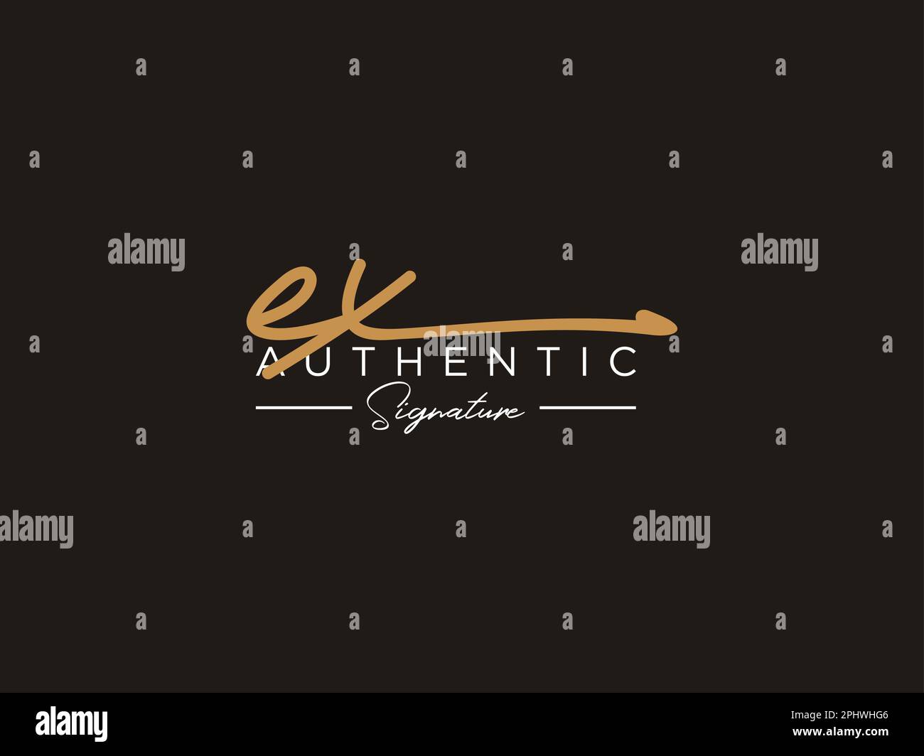 Letter EX Signature Logo Template Vector Stock Vector Image & Art - Alamy