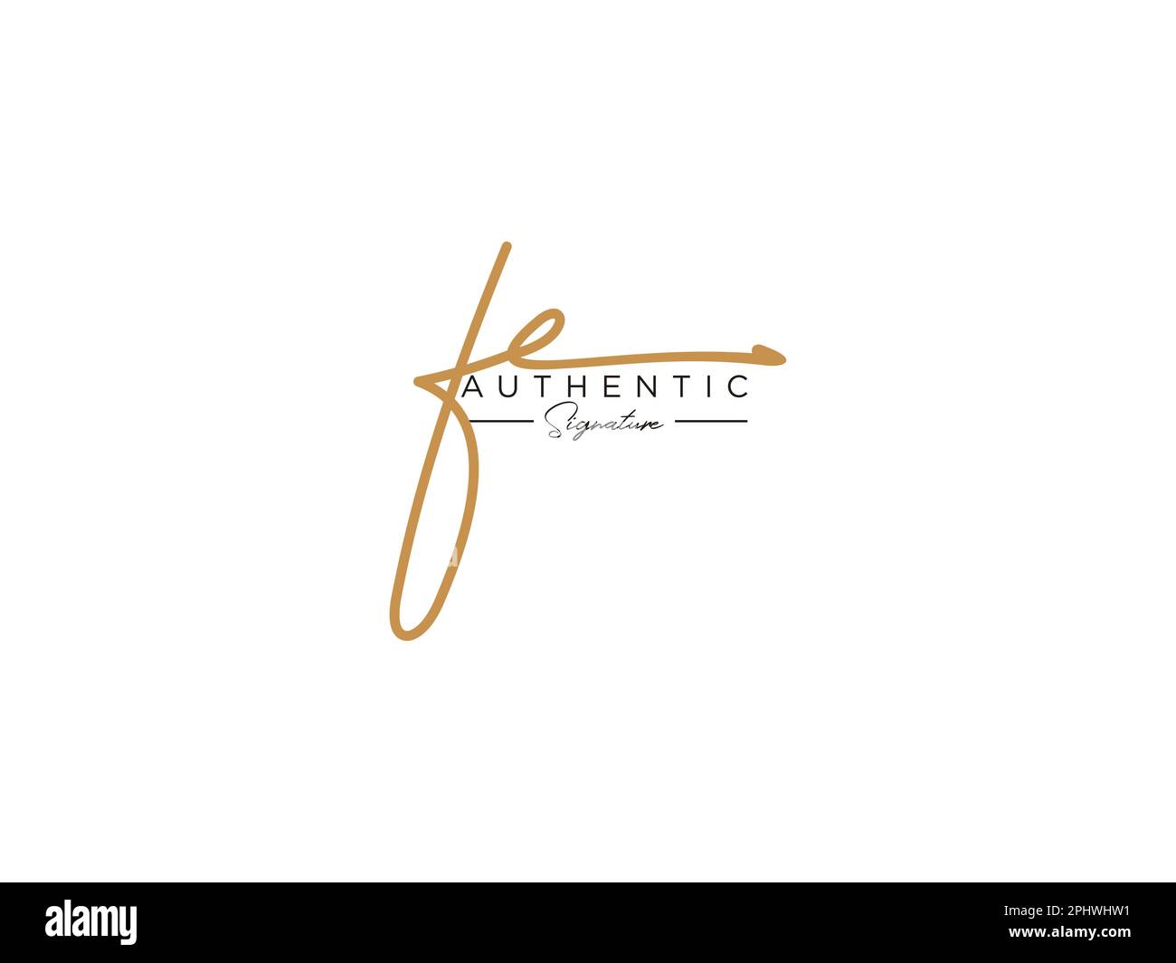 Letter FE Signature Logo Template Vector Stock Vector Image & Art - Alamy
