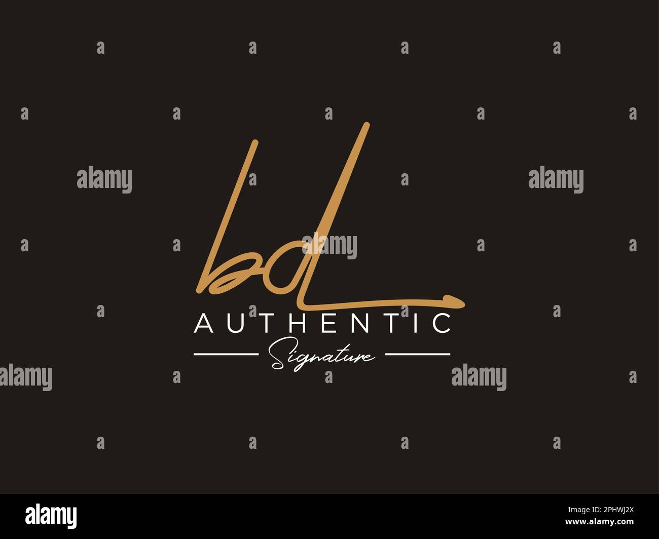 Letter BD Signature Logo Template Vector Stock Vector Image & Art - Alamy
