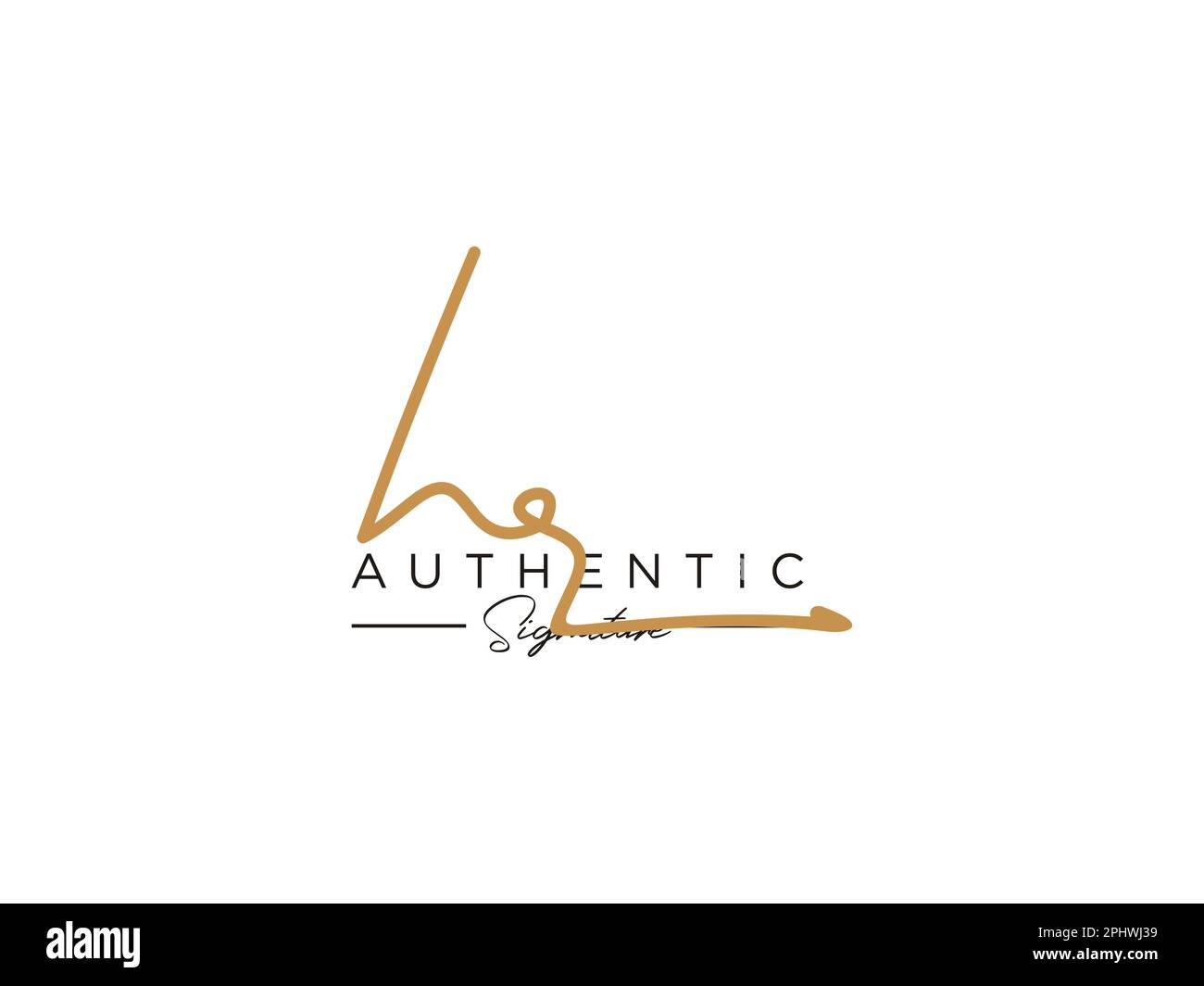 Letter HR Signature Logo Template Vector Stock Vector Image & Art - Alamy