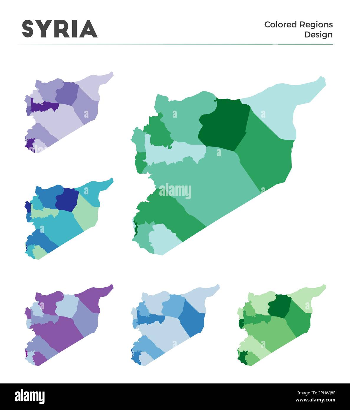 Syria map collection. Borders of Syria for your infographic. Colored ...
