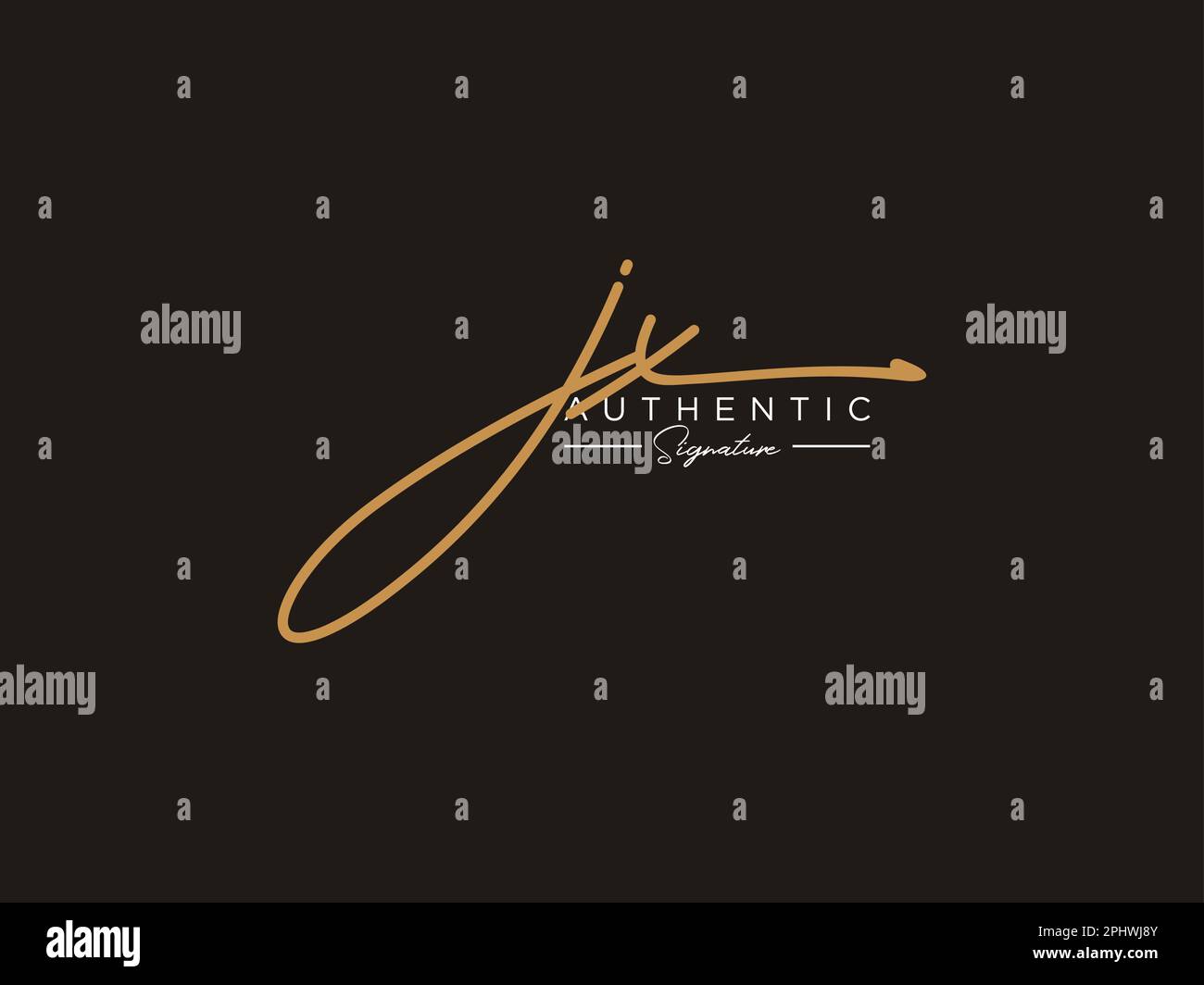 Letter JX Signature Logo Template Vector Stock Vector Image & Art - Alamy