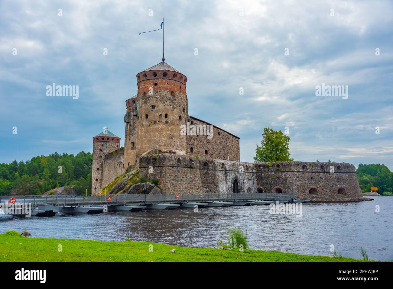 Panorama of Olavinlinna castle in Savonlinna, Finland Stock Photo - Alamy