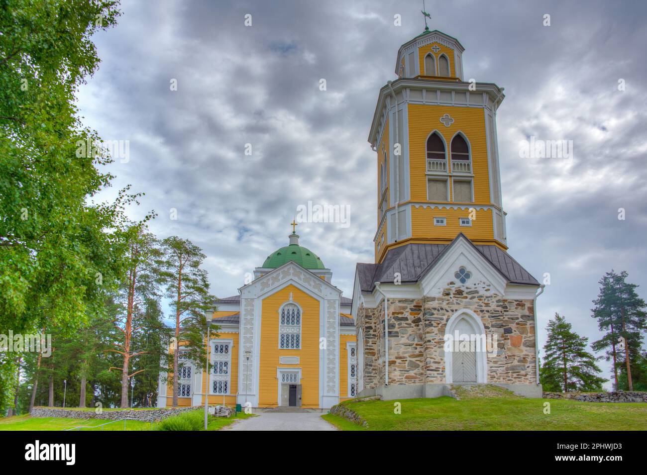 View of Kerimäki church in Finland Stock Photo - Alamy