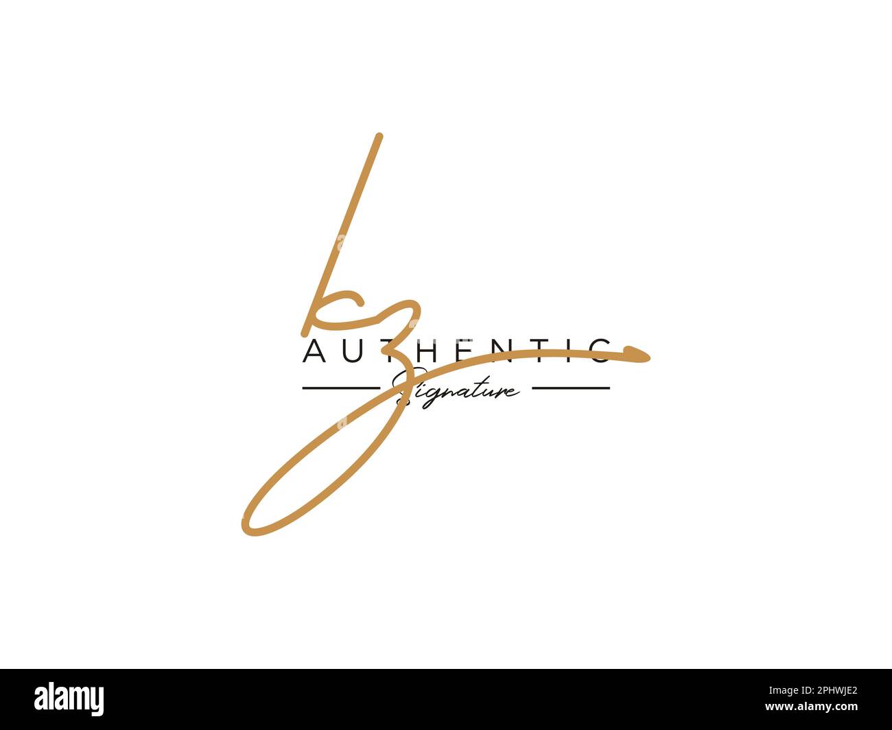 Letter KZ Signature Logo Template Vector Stock Vector Image & Art - Alamy