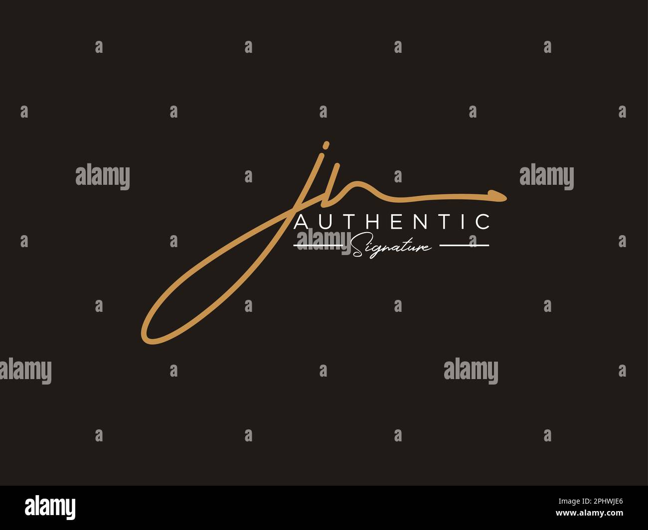 Jn signature Stock Vector Images - Alamy
