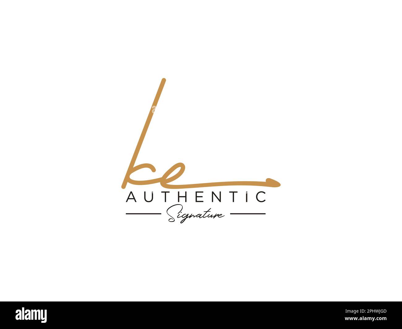 Letter KE Signature Logo Template Vector Stock Vector Image & Art - Alamy