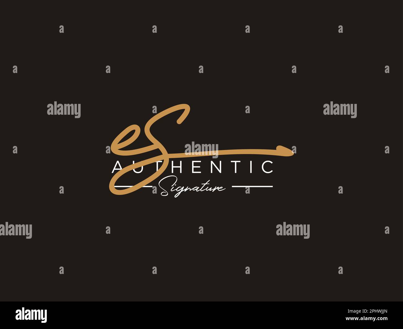 Letter ES Signature Logo Template Vector Stock Vector Image & Art - Alamy