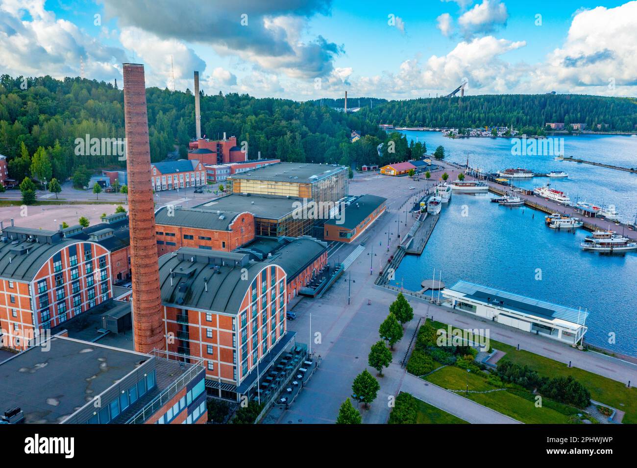 Port of Lahti and Sibelius Hall, Finland Stock Photo - Alamy