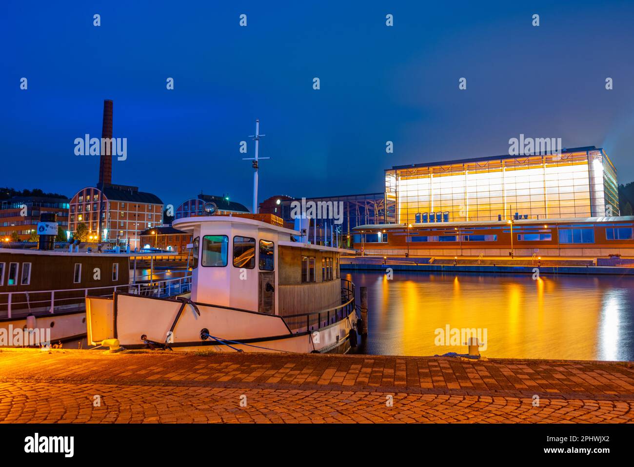 Night view of Sibelius Hall in Lahti, Finland Stock Photo - Alamy