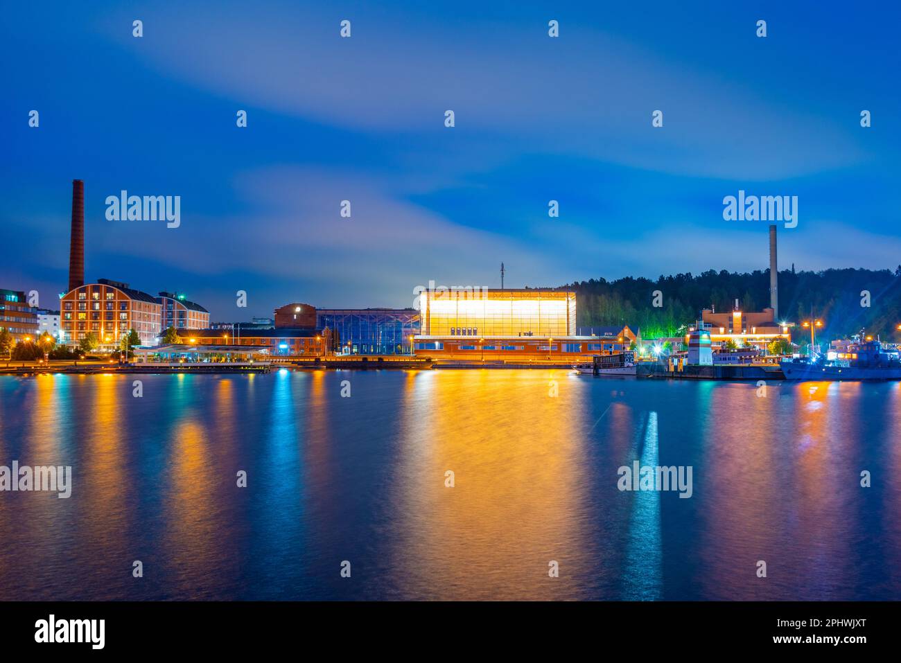 Night view of Sibelius Hall in Lahti, Finland Stock Photo - Alamy