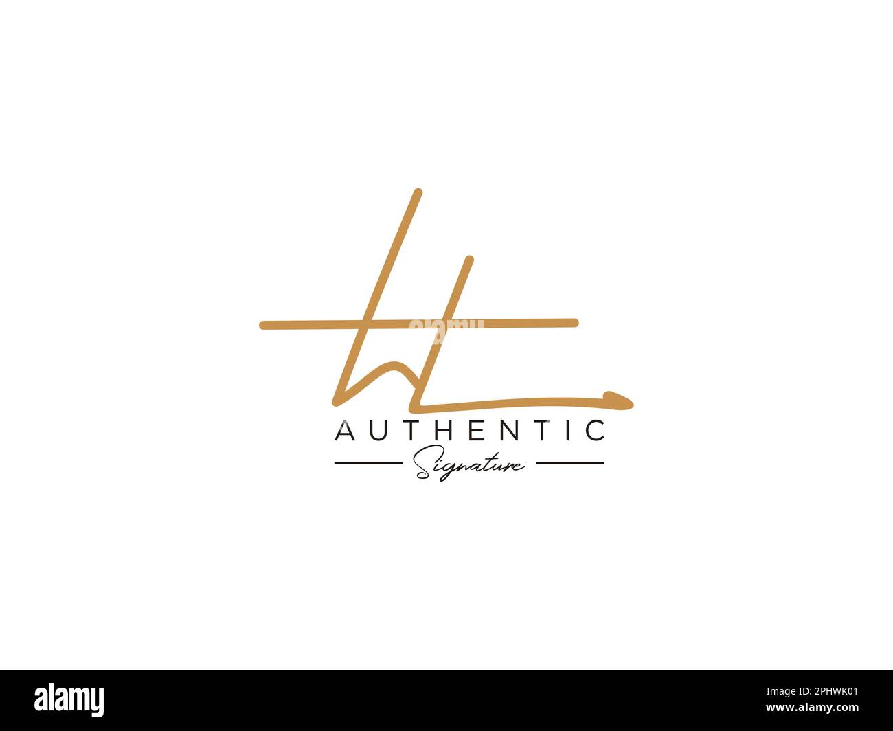 Letter HT Signature Logo Template Vector Stock Vector Image & Art - Alamy