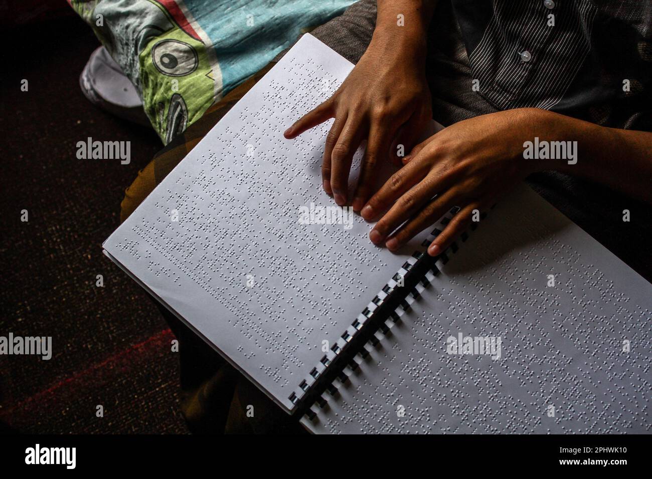 Bandung, West Java, Indonesia. 30th Mar, 2023. Visually impaired Muslim ...