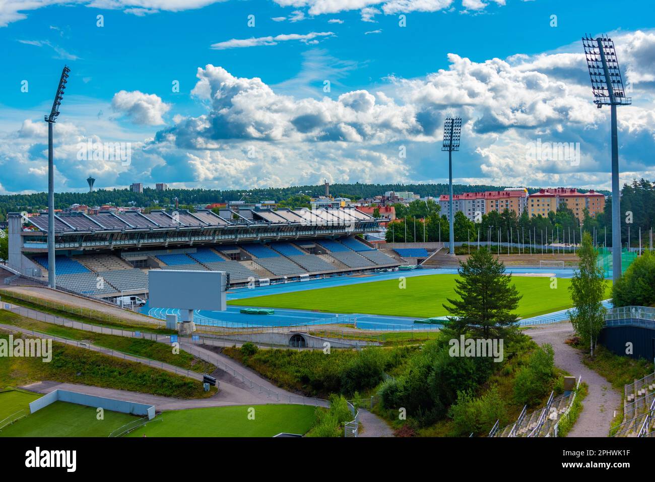 View of Lahti Stadium in Finland Stock Photo - Alamy