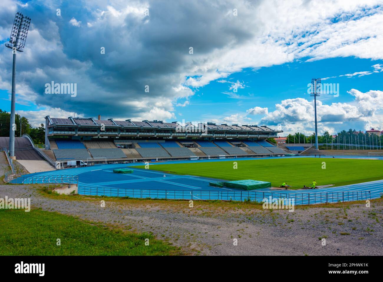View of Lahti Stadium in Finland Stock Photo - Alamy