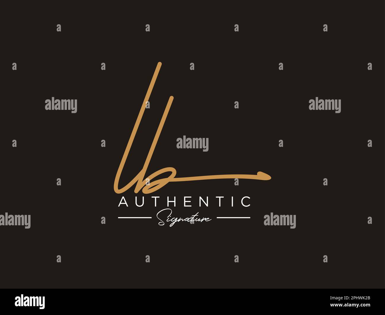Letter LB Signature Logo Template Vector Stock Vector Image & Art - Alamy
