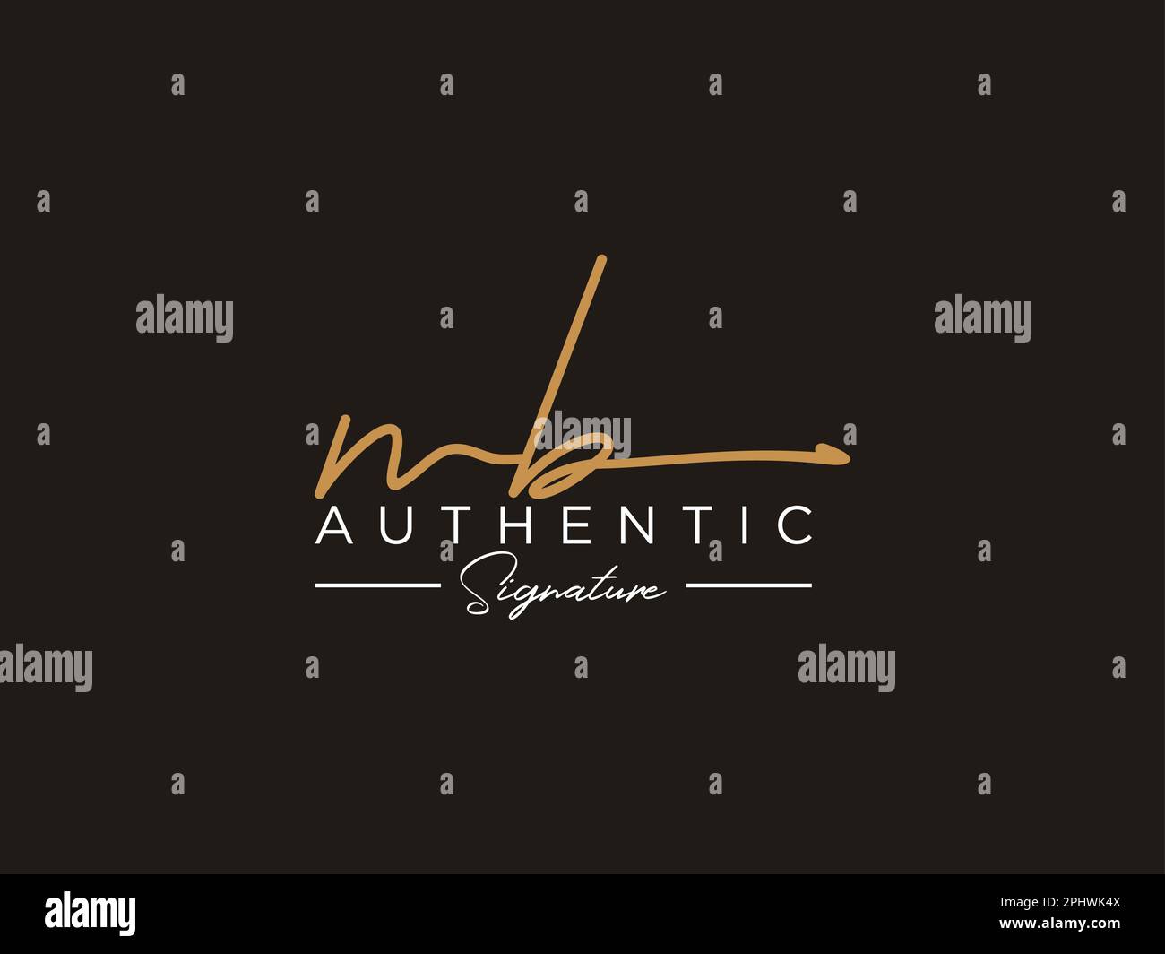 Letter MB Signature Logo Template Vector Stock Vector Image & Art - Alamy