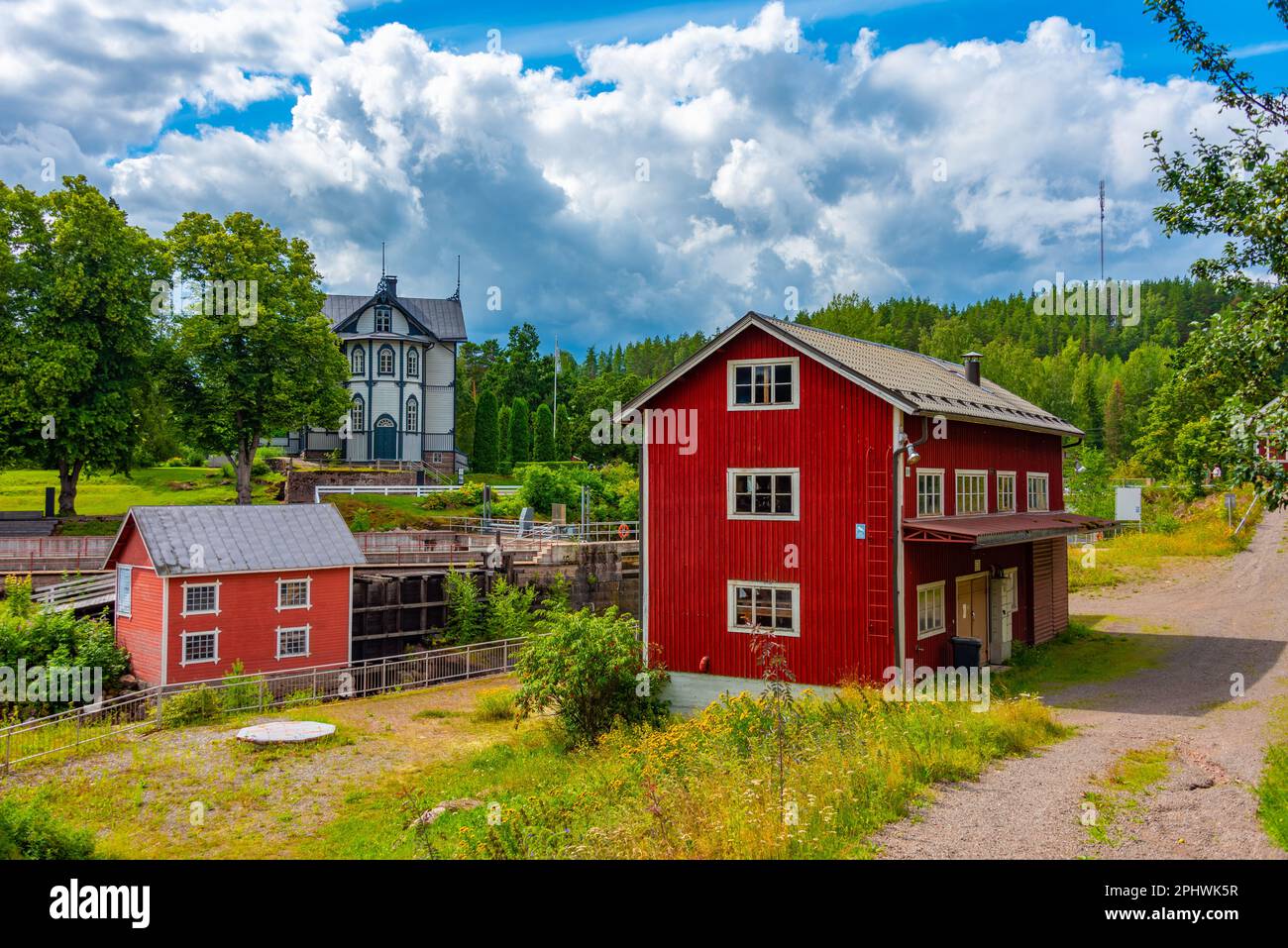 Historical Verla paper mill in Finland Stock Photo - Alamy