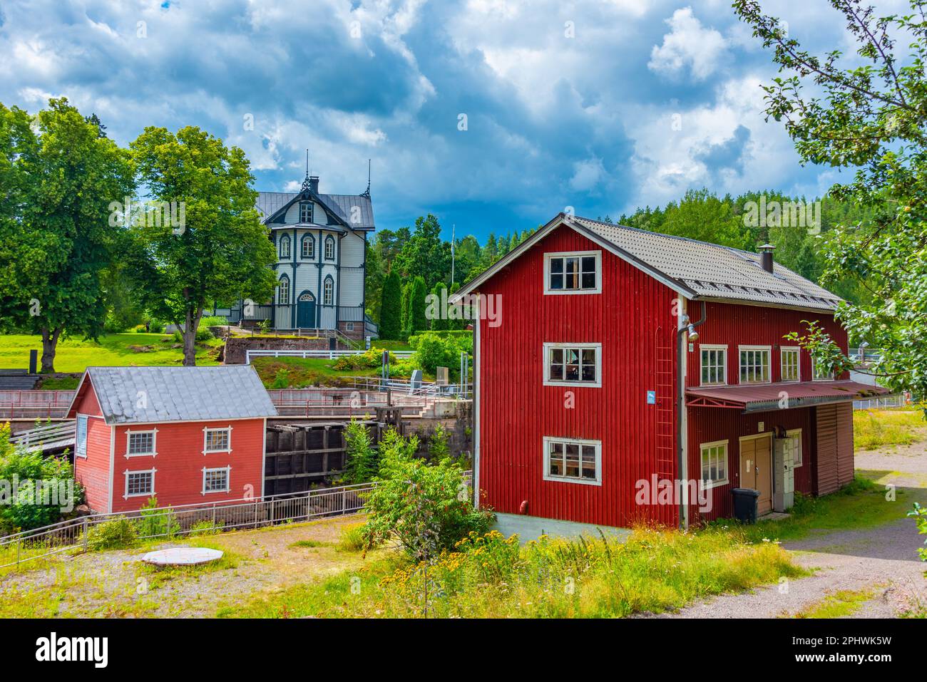 Historical Verla paper mill in Finland Stock Photo - Alamy