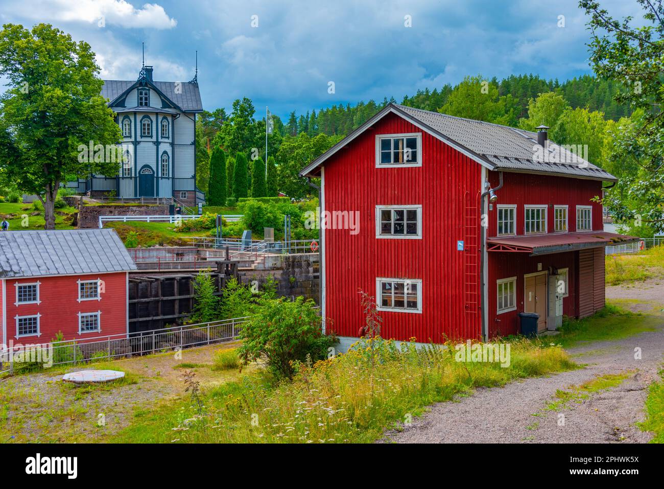 Historical Verla paper mill in Finland Stock Photo - Alamy