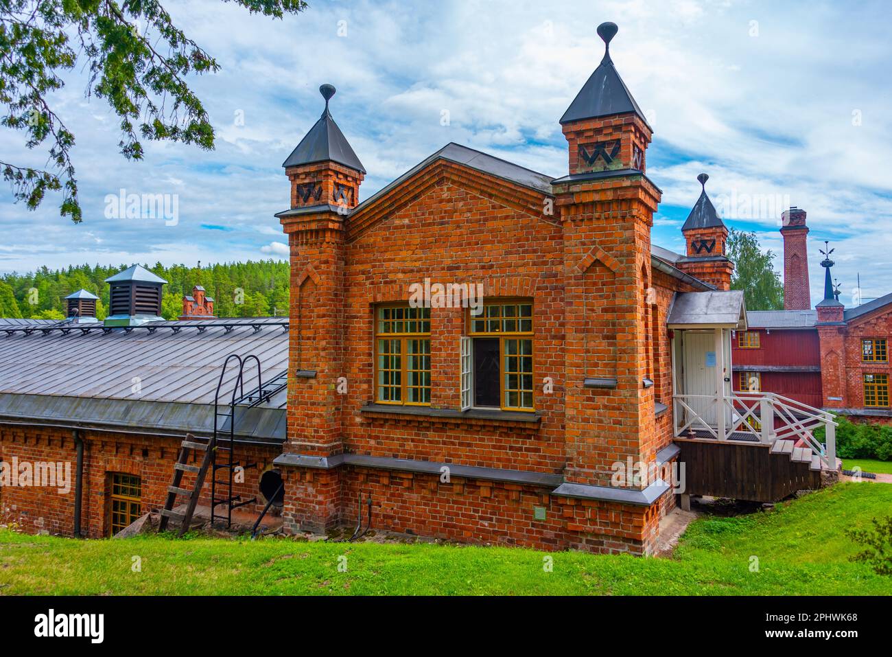 Historical Verla paper mill in Finland Stock Photo - Alamy