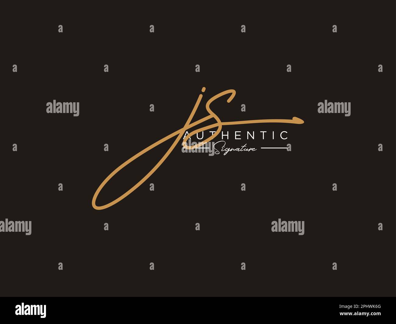 Letter JS Signature Logo Template Vector Stock Vector Image & Art - Alamy