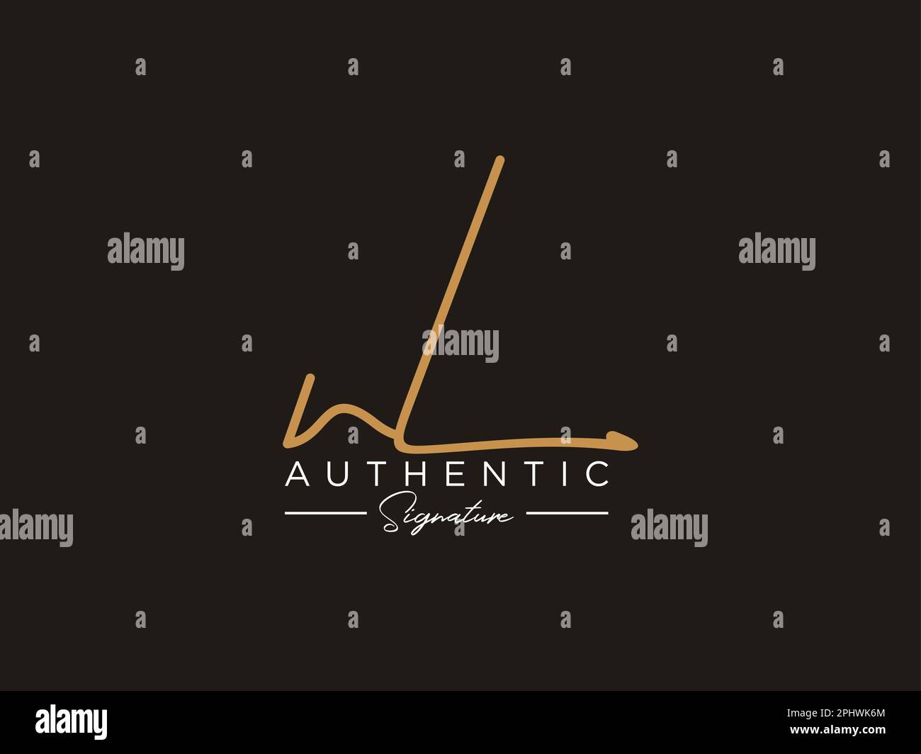 Letter NL Signature Logo Template Vector Stock Vector Image & Art - Alamy