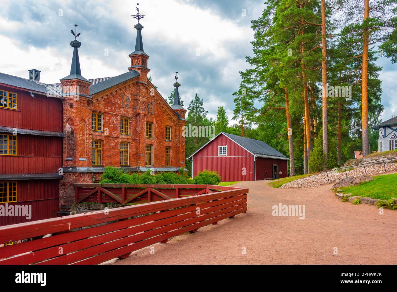 Historical Verla paper mill in Finland Stock Photo - Alamy