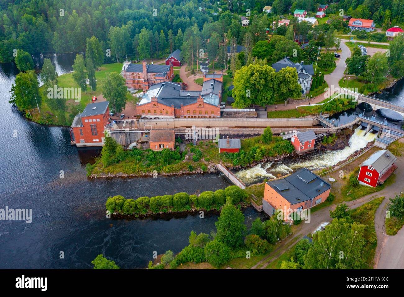 Panorama view of Historical Verla paper mill in Finland Stock Photo - Alamy