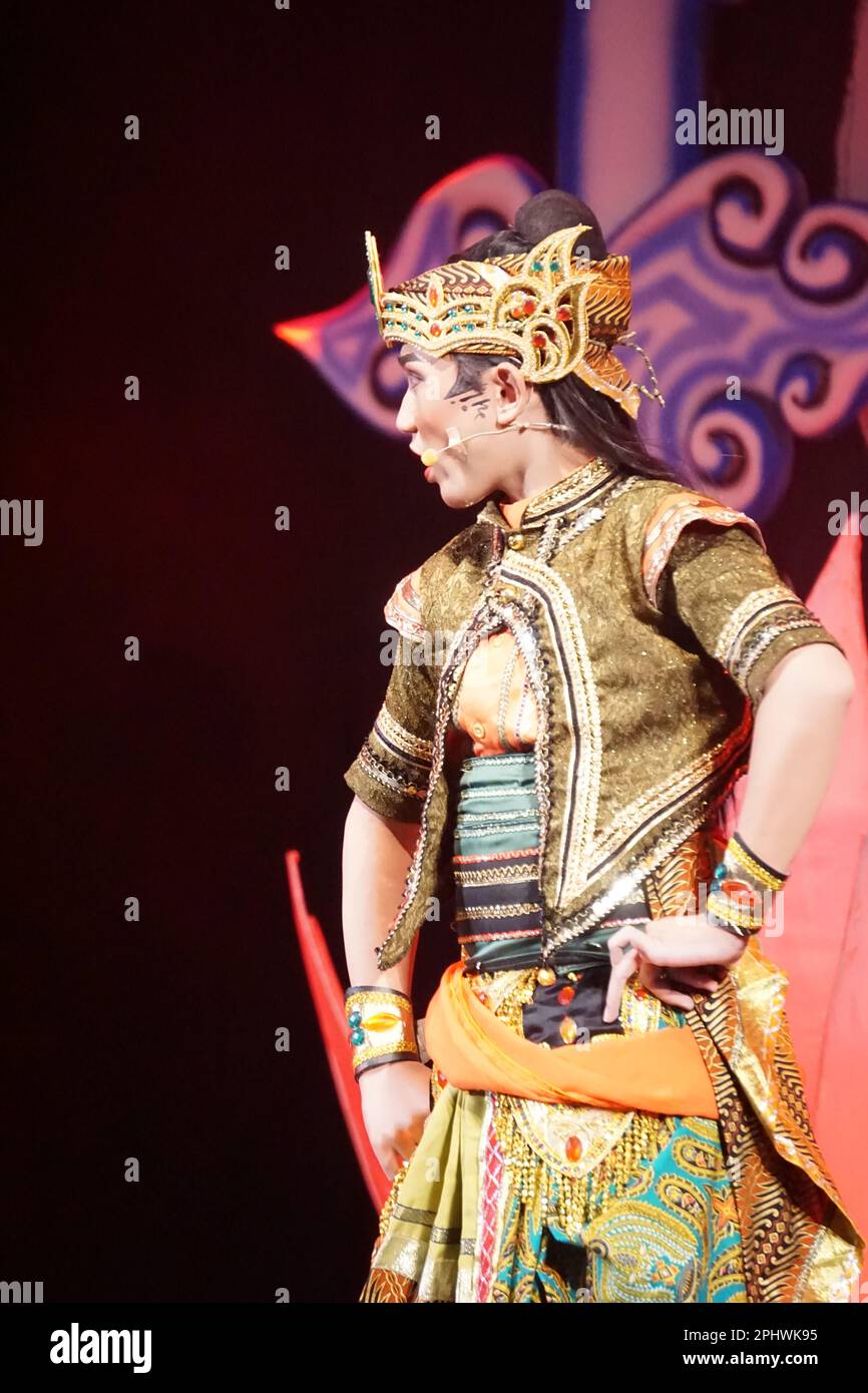 Indonesian perform loh jinawi dance. This dance symbolizes peace ...