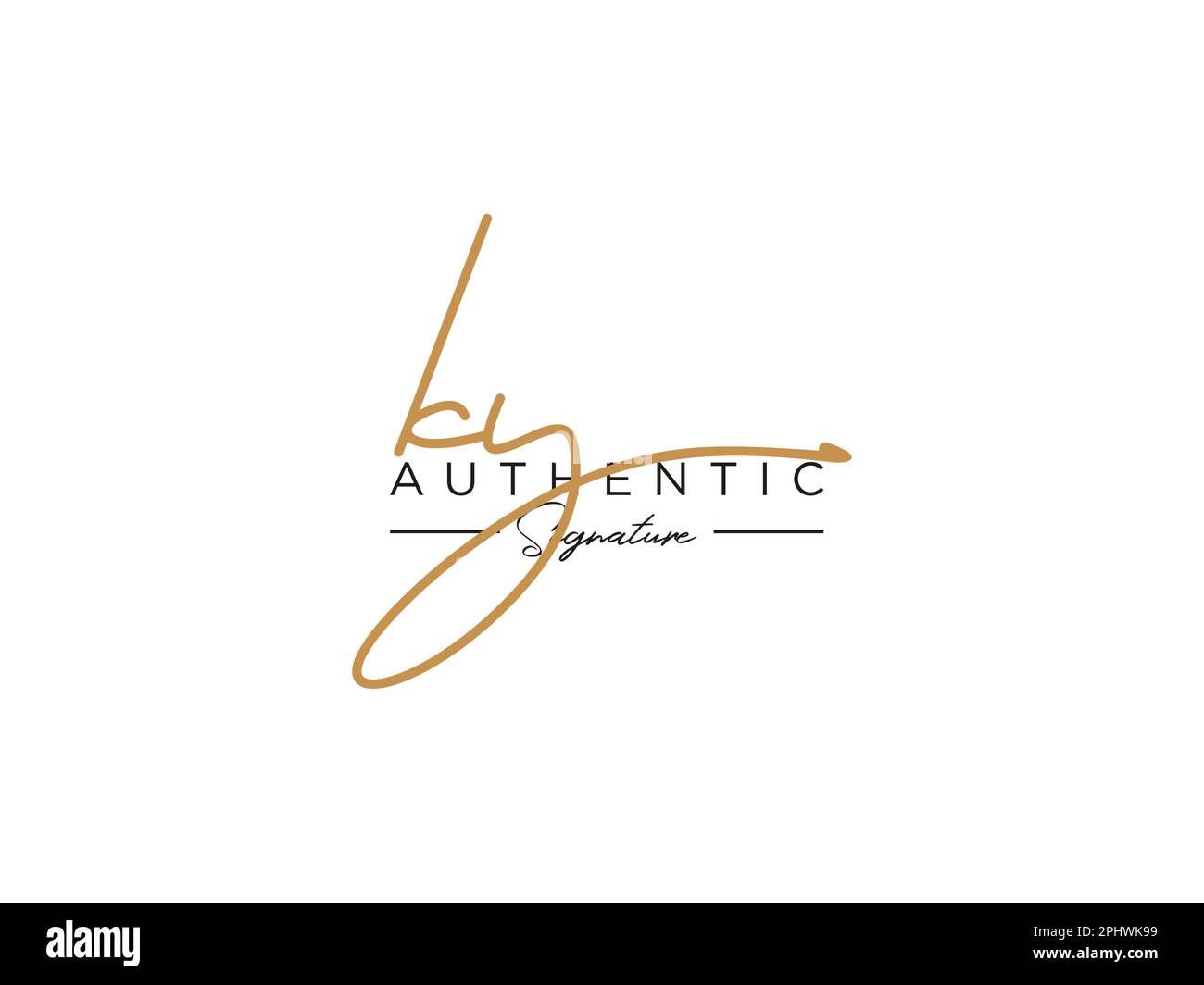Letter KY Signature Logo Template Vector Stock Vector Image & Art - Alamy